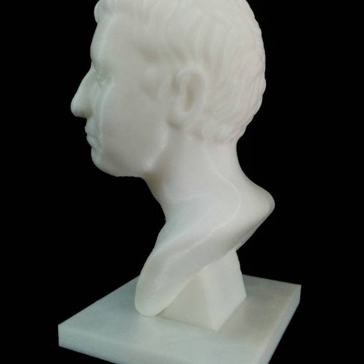 3D Printable Unknown Bust 2 at The Louvre, Paris by Scan The World