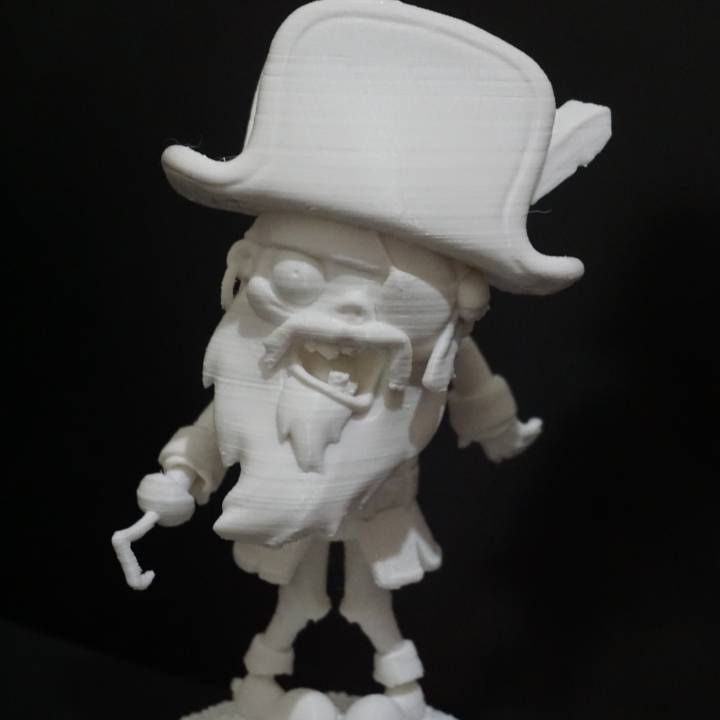 3D Printable Plants vs Zombies - Captain Deadbeard by Fynn Große-Bley