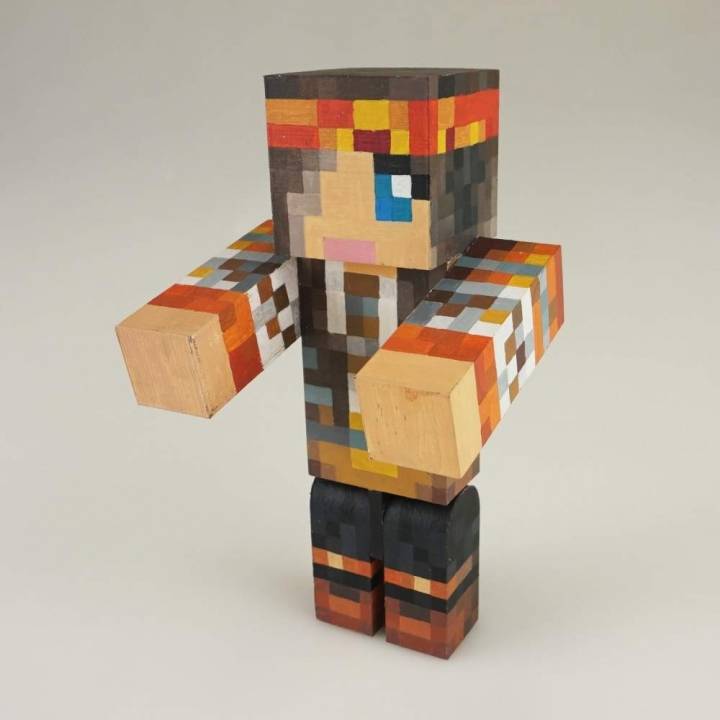 3D Printable Minecraft Blank Character by Simone Fontana