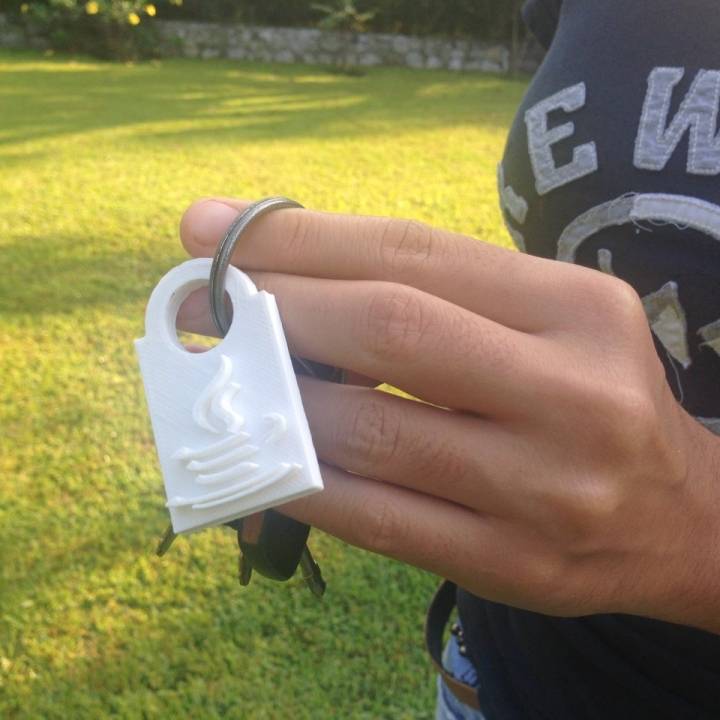 3D Printable Java keychain by Domenico Chianese