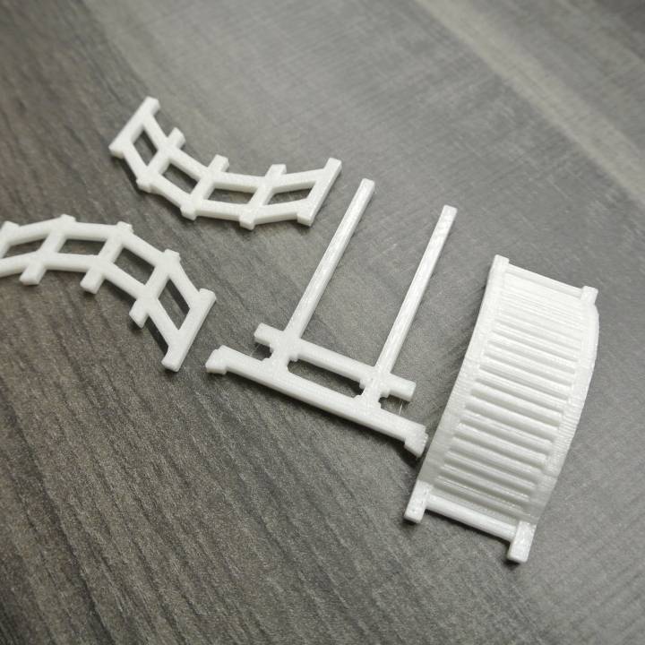 3D Printable Mini jap bridge by Leonardo Diaz Urbina