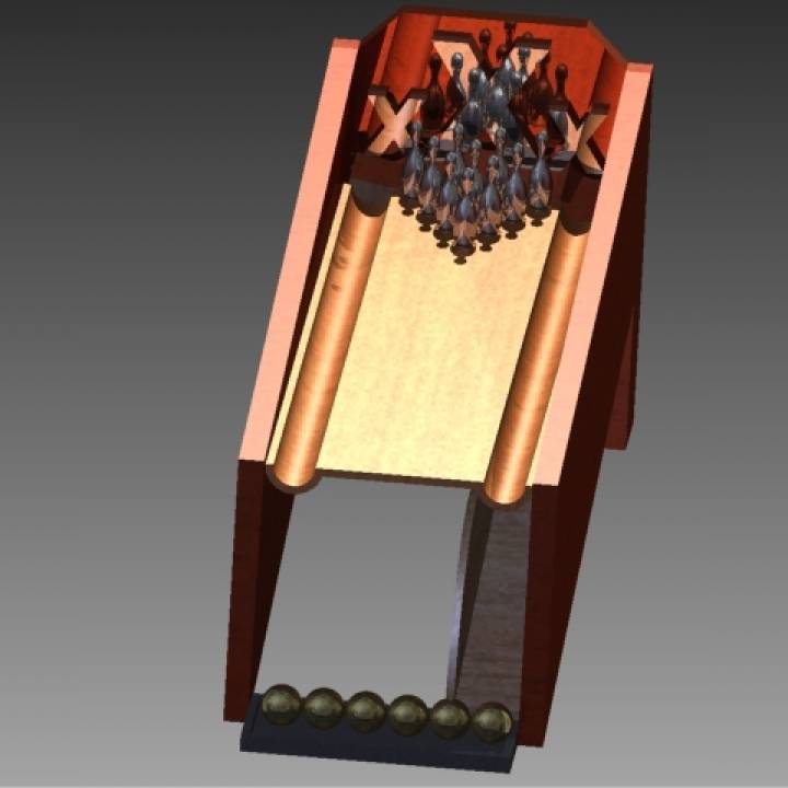 3D Printable Miniature Bowling by Matt Lothe