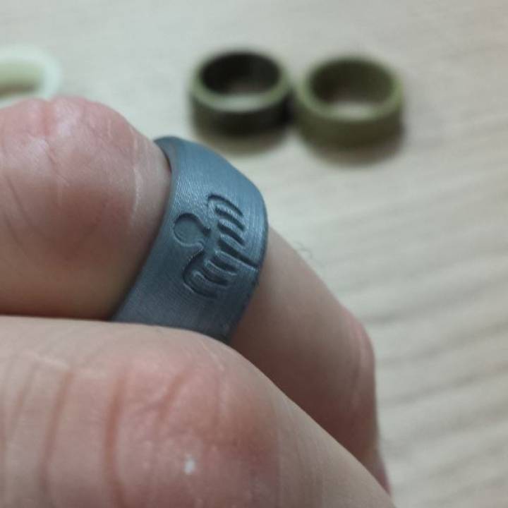 3D Printable Bond 2015 007 Spectre Ring .stl by CEL Robox