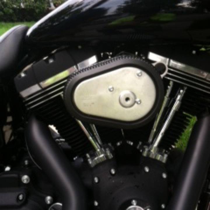3D Printable Harley Davidson Air Cleaner Cover by Dave Olivetti