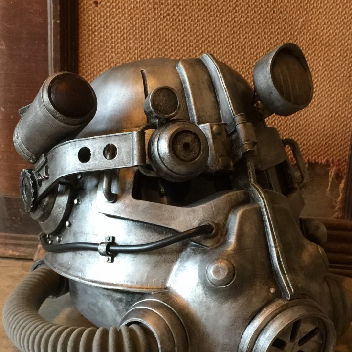 3D Print of Fallout 3 - T45-d Power Armour Helmet by ablackstone66