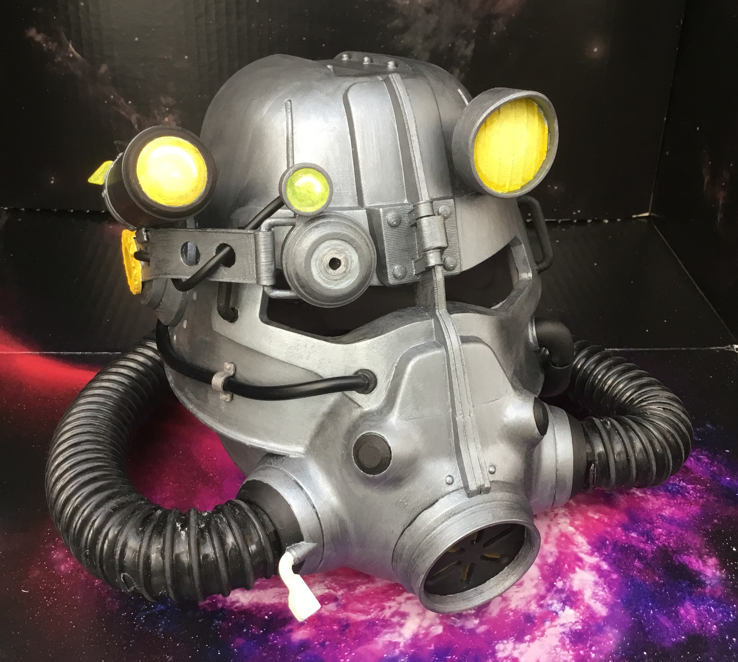 3D Print of Fallout 3 - T45-d Power Armour Helmet by FatalJohnsen