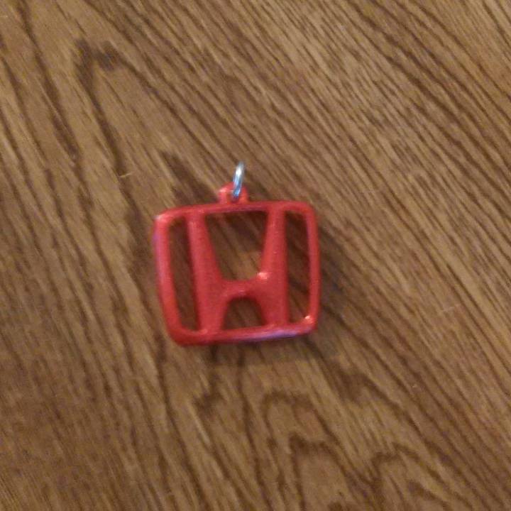 3D Printable Honda Keychain by Kevin Gallagher