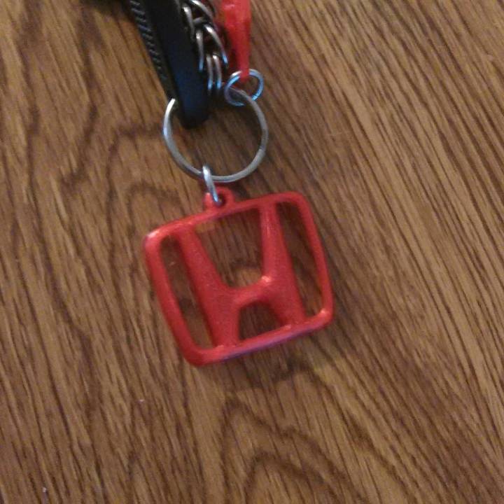 3D Printable Honda Keychain by Kevin Gallagher