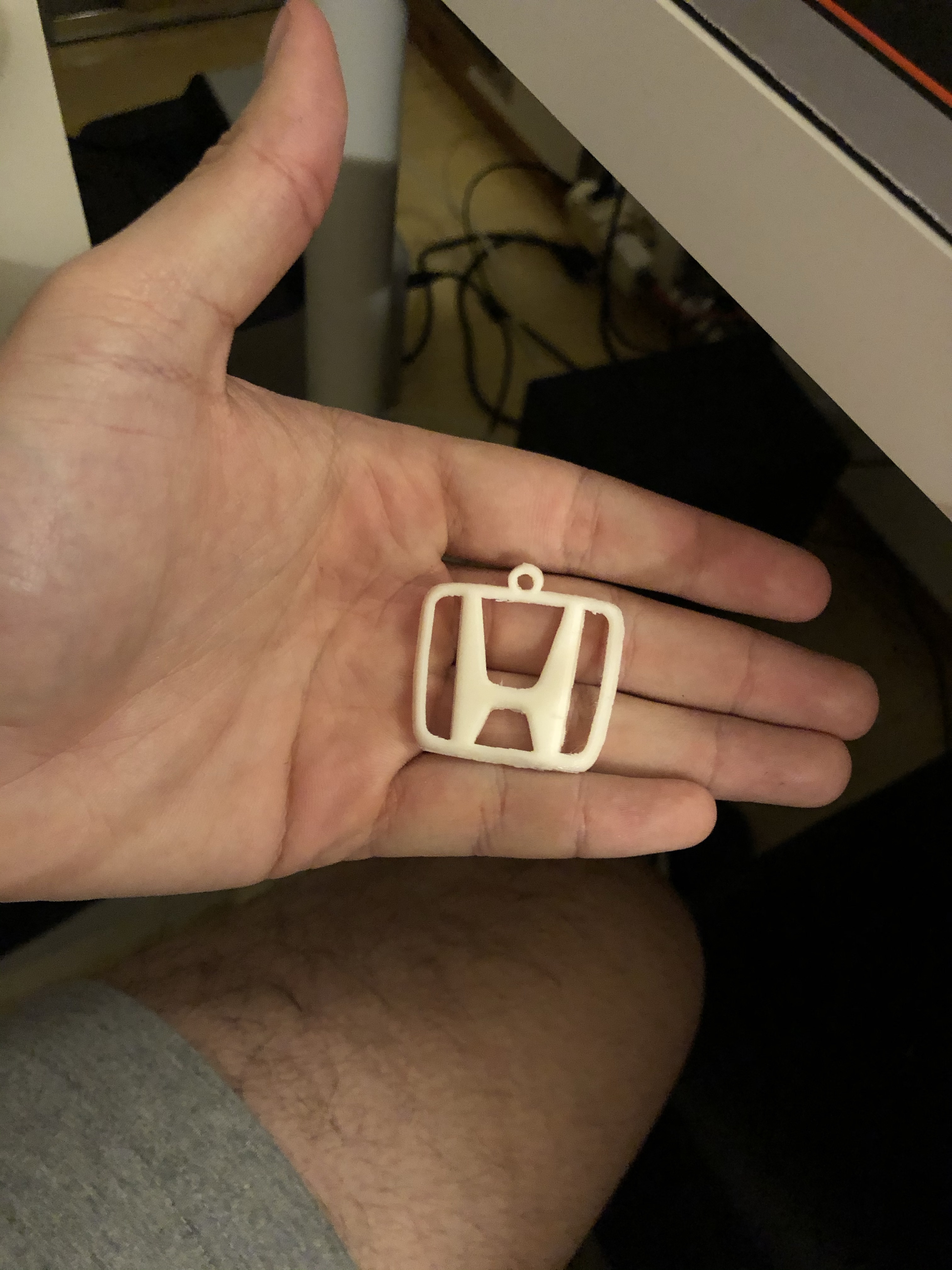 3D Printable Honda Keychain by Kevin Gallagher