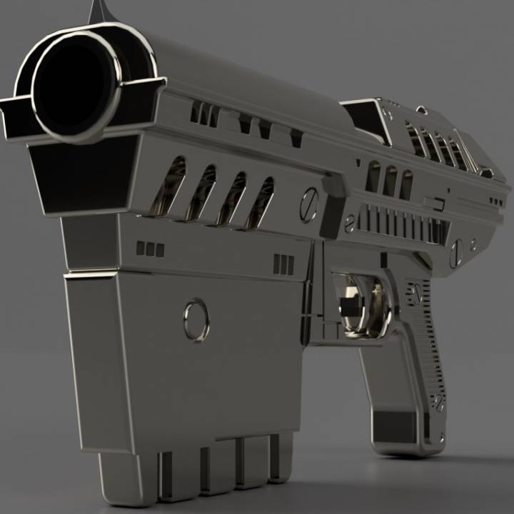 3D Printable Unreal Tournament -99 Enforcer by Stefan Oldeschool Frisk