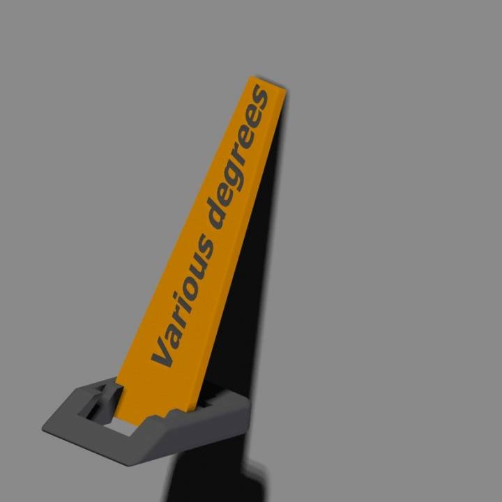 3D Printable Various degrees stand - holder by BlazP