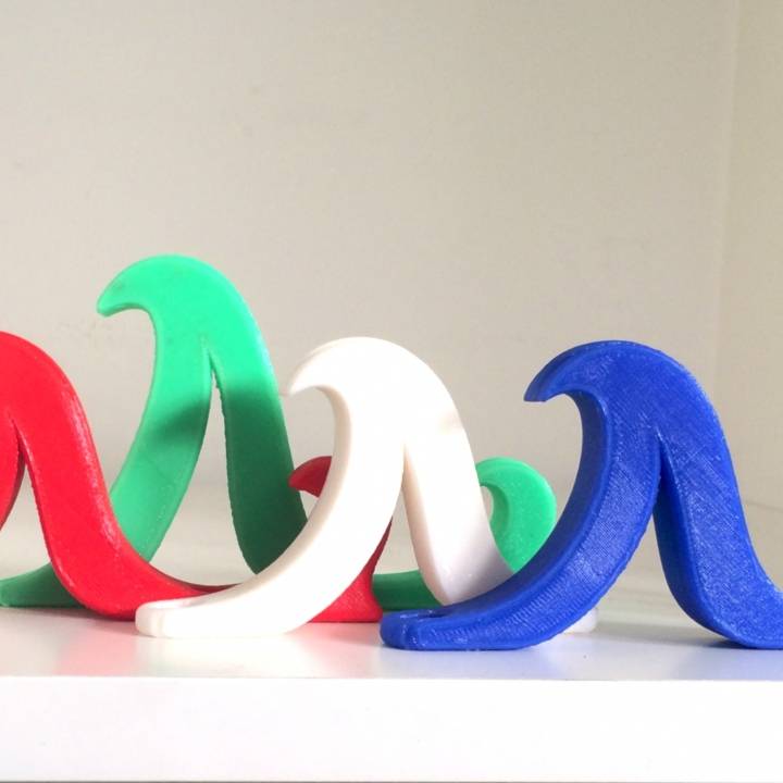 3D Printable Wave by MonzaMakers
