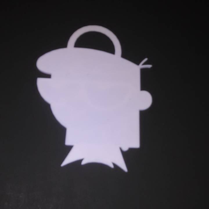 3D Printable A mini Dexter keychain by Nicholas Martinez