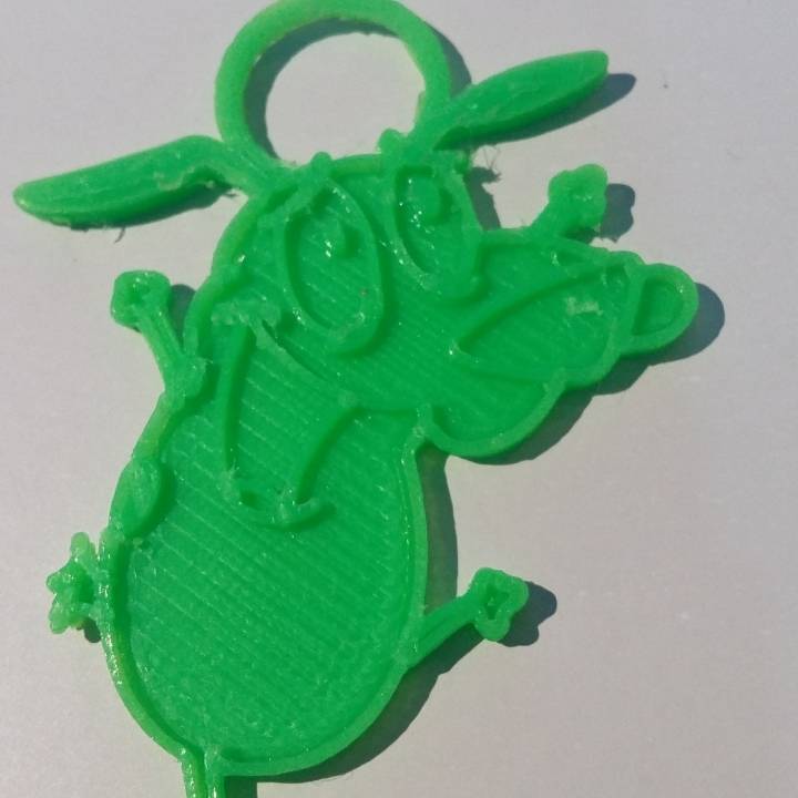 3D Printable Courage keychain by Nicholas Martinez