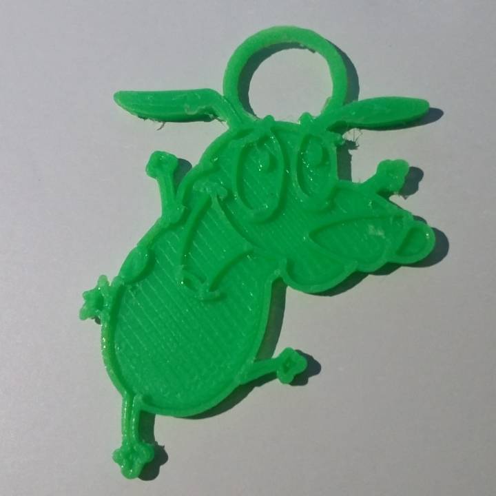 3D Printable Courage keychain by Nicholas Martinez