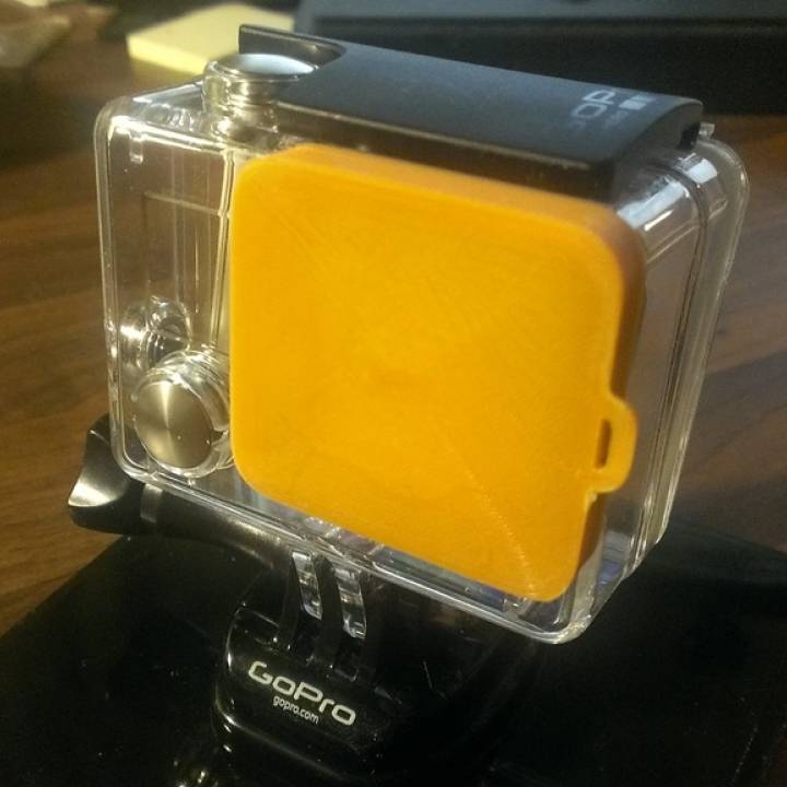 3D Printable GoPro Lens Cap by Alcamprieto