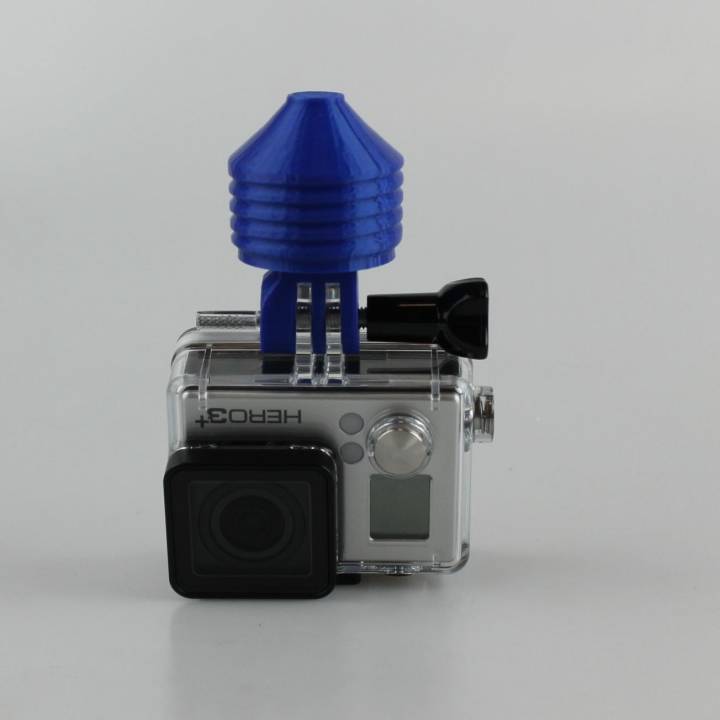 3D Printable Light bulb attachment for GoPro by Julien Verhulst