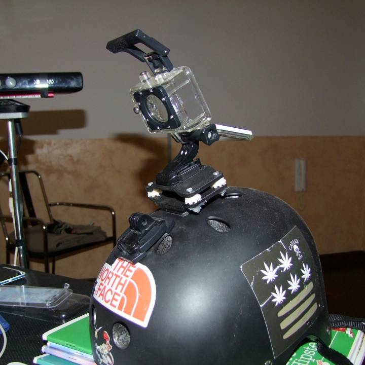 3D Printable Dumping mount for helmet - GoPro by Davide Giordano