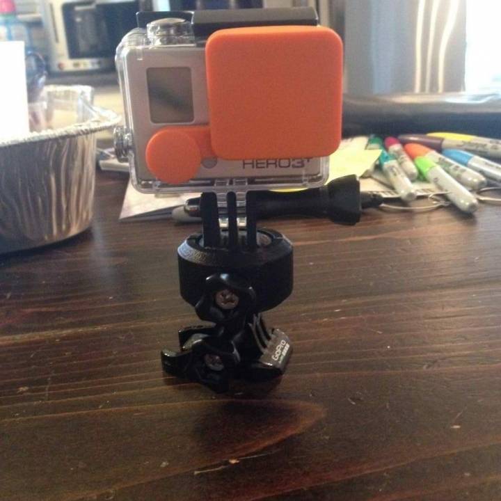3D Printable Gopro Swivel Mount by Casey Gosselin