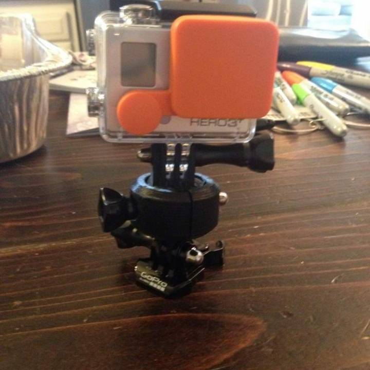 3D Printable Gopro Swivel Mount by Casey Gosselin