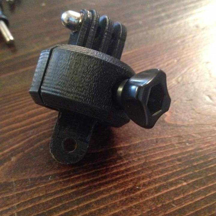3D Printable Gopro Swivel Mount by Casey Gosselin