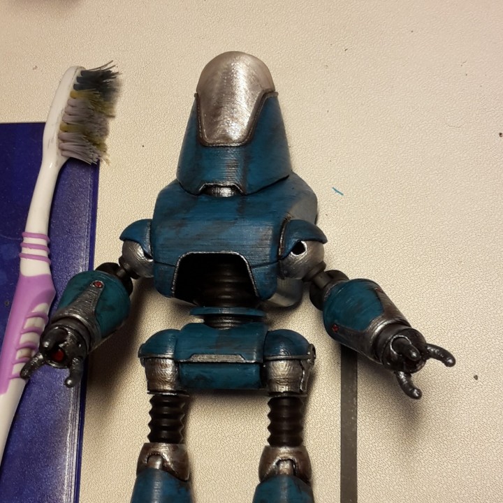 3D Print of Fallout 4 - Protectron Action Figure by SebTheis
