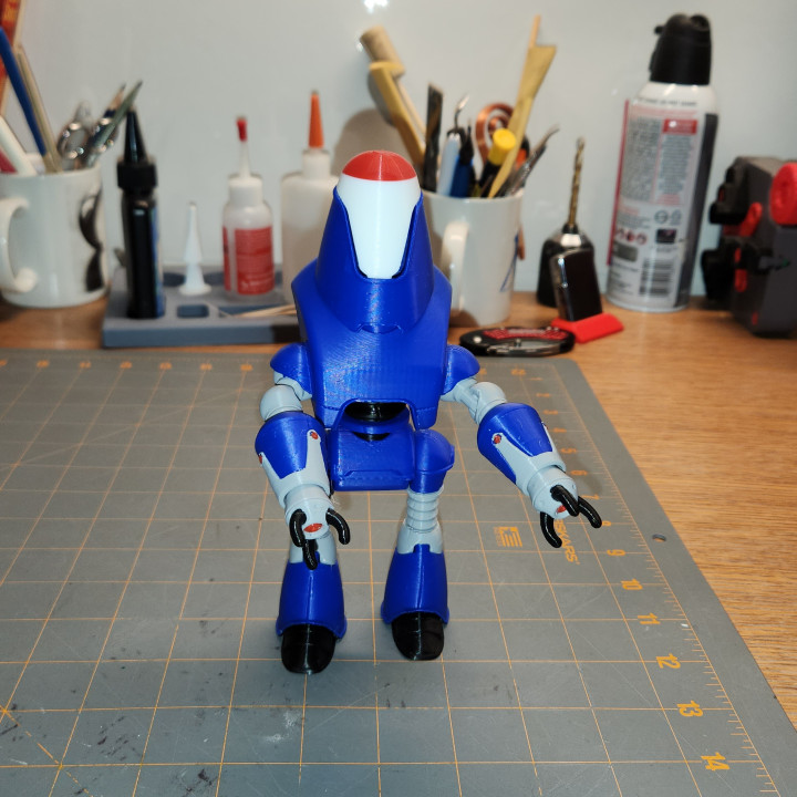 3D Print of Fallout 4 - Protectron Action Figure by fishlux