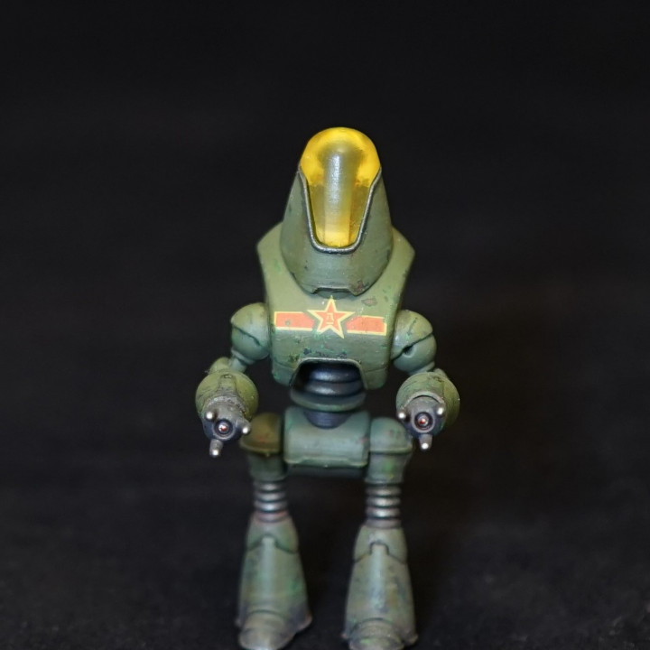 3D Print of Fallout 4 - Protectron Action Figure by ibnfadlan
