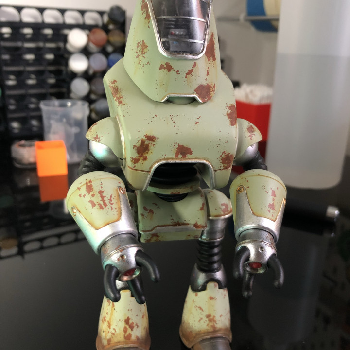 3D Print of Fallout 4 - Protectron Action Figure by buster2006