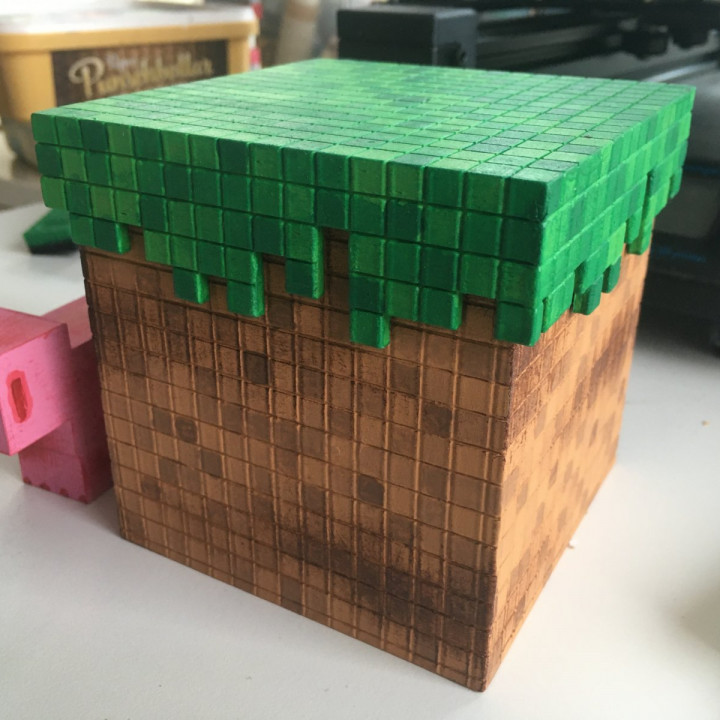 3D Print of Minecraft Box by Nilkka