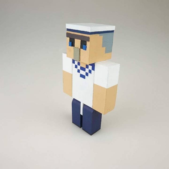 3D Printable Custom Minecraft Character Nunan by Simone Fontana