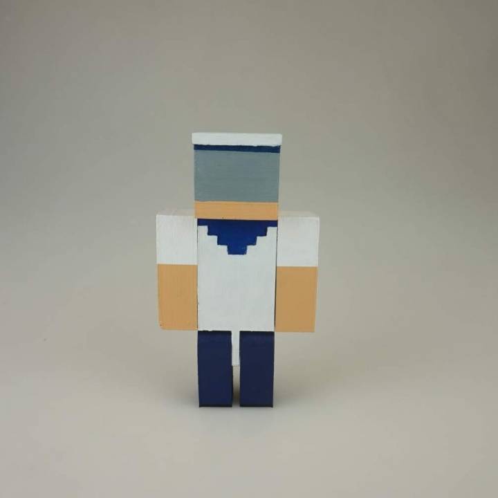 3D Printable Custom Minecraft Character Nunan by Simone Fontana