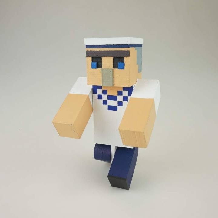 3D Printable Custom Minecraft Character Nunan by Simone Fontana