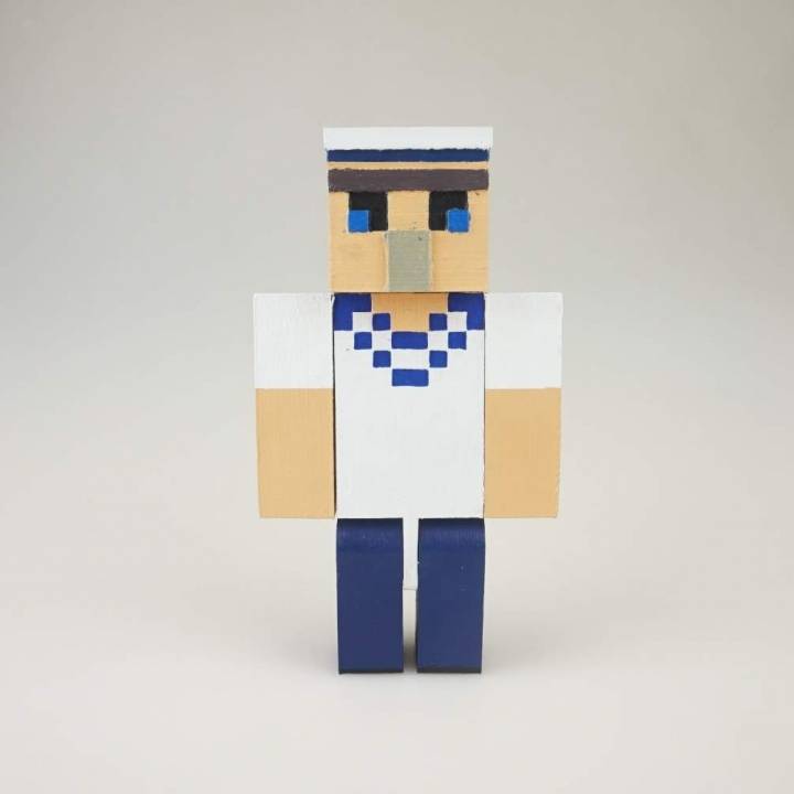 3D Printable Custom Minecraft Character Nunan by Simone Fontana