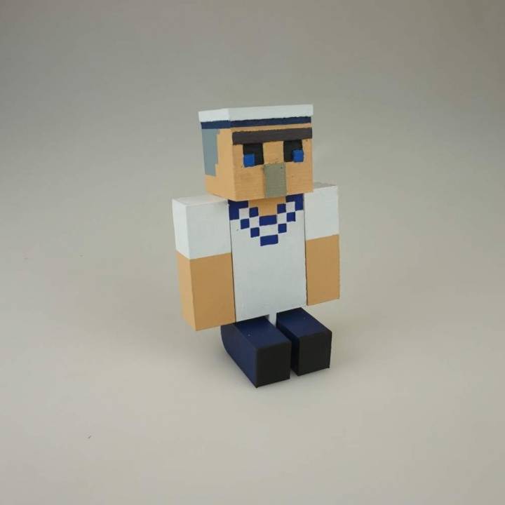 3D Printable Custom Minecraft Character Nunan by Simone Fontana