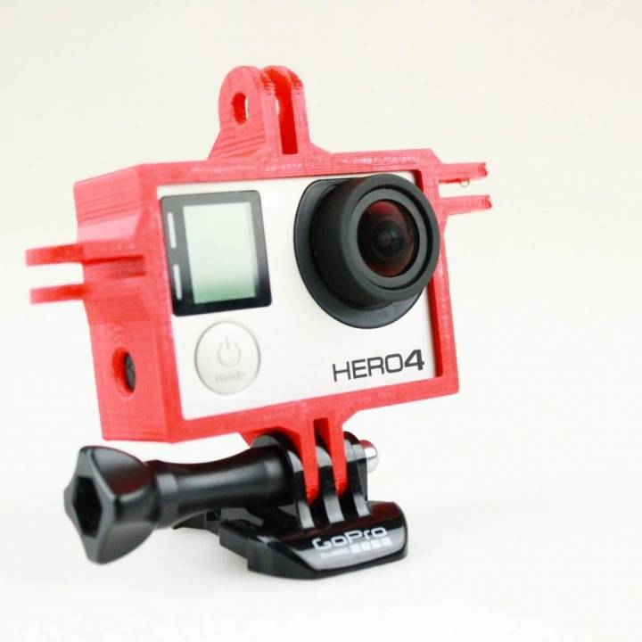 3D Printable Superversatile GoPro Frame by Valentin Lheureux