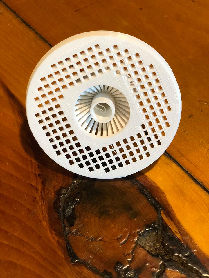 3D Printable Non-clogging Sink Strainer by Wen Yang Lee
