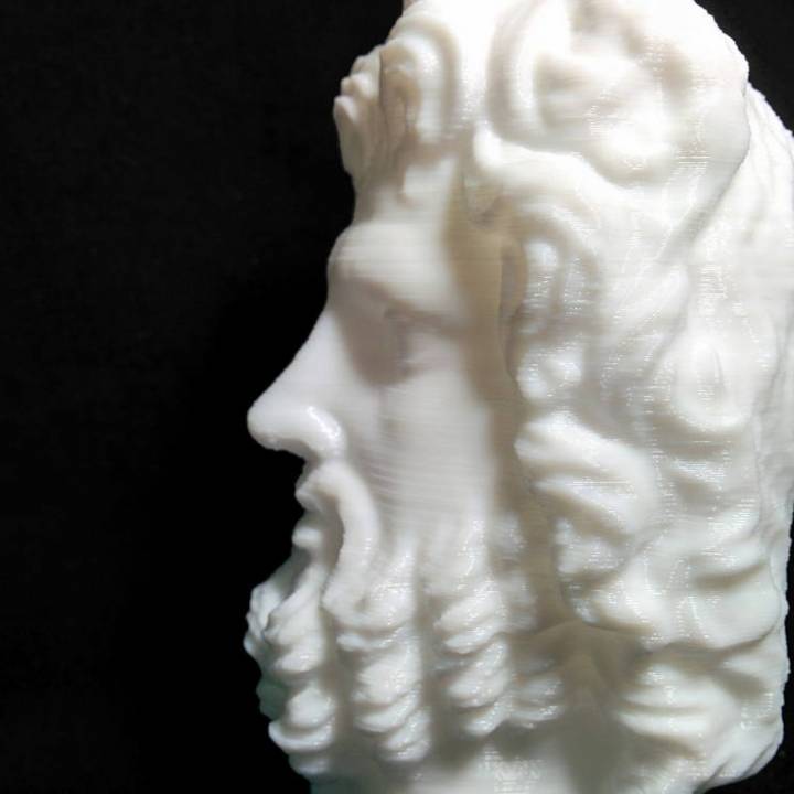 3D Printable Head of Zeus at The Réunion des Musées Nationaux, Paris by RMN
