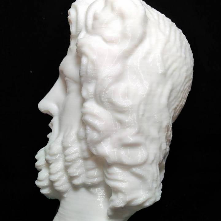 3D Printable Head of Zeus at The Réunion des Musées Nationaux, Paris by RMN