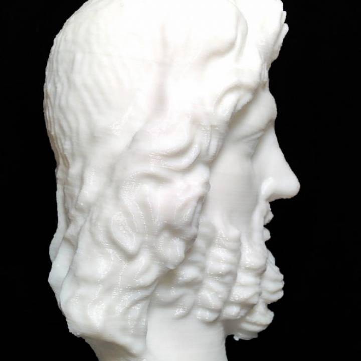 3D Printable Head of Zeus at The Réunion des Musées Nationaux, Paris by RMN