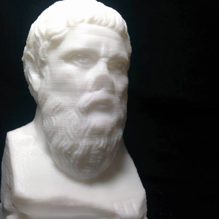 3D Printable Plato at The Louvre, Paris by Scan The World