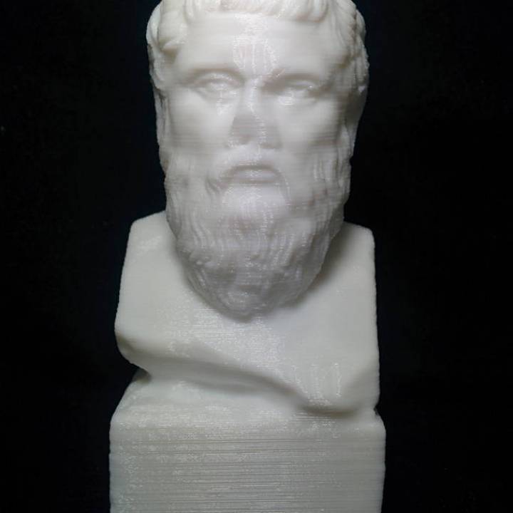 3D Printable Plato at The Louvre, Paris by Scan The World