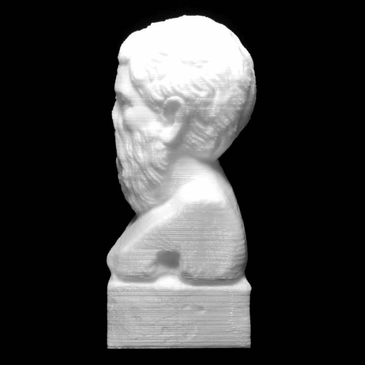 3D Printable Plato at The Louvre, Paris by Scan The World
