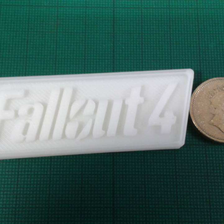 3D Printable Fallout 4 Key fob by Jeremy Connaughton