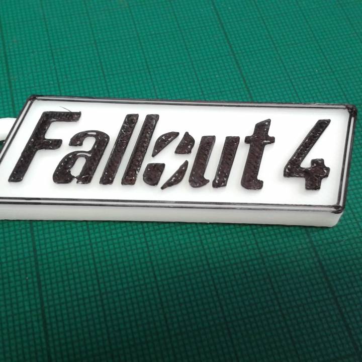 3D Printable Fallout 4 Key fob by Jeremy Connaughton