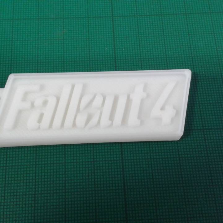 3D Printable Fallout 4 Key fob by Jeremy Connaughton