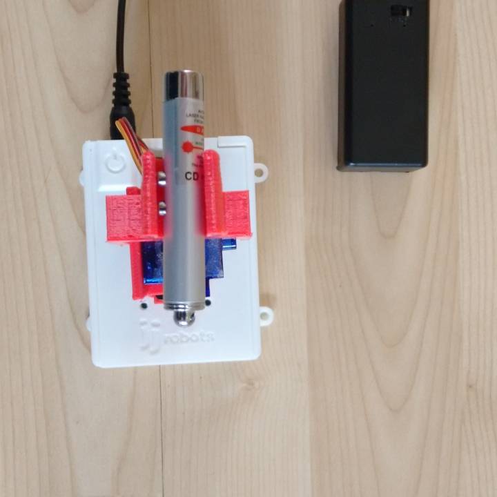 3D Printable Portable remotely controlled LASER POINTER by JJROBOTS.com
