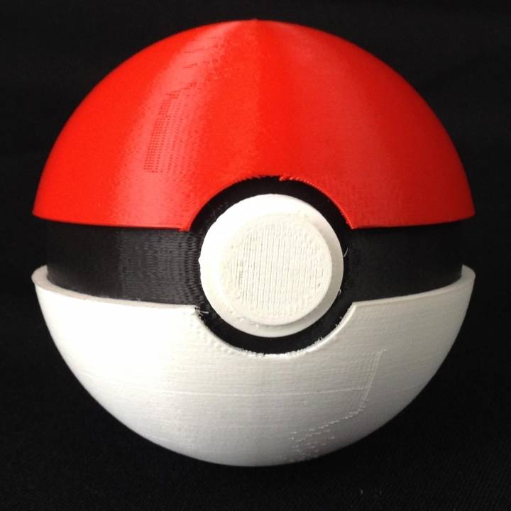 3D Printable Print by colours Pokeball by Kirby Downey