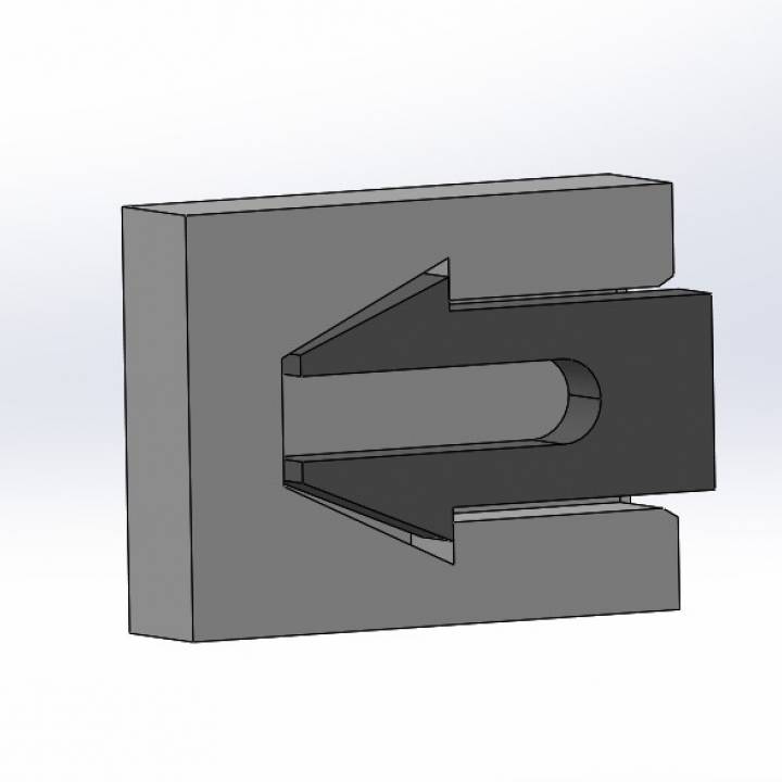 3D Printable Permanent Clip by 3DMate
