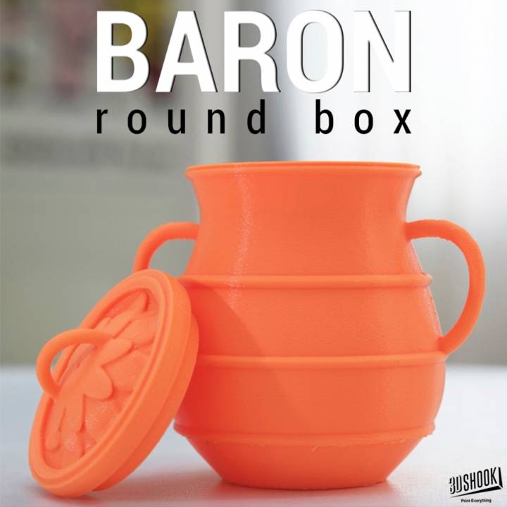 3D Printable BARON round box C by 3DShook